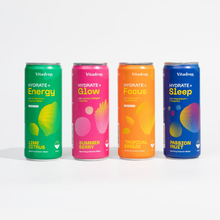Hydrate+ Sparkling Water – Vitadrop